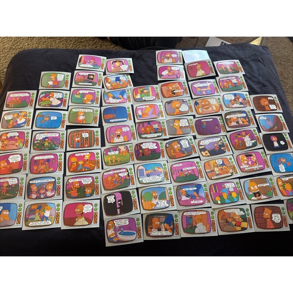 Games | The Simpsons Cards Vintage Lot 9s 108 Cards With 30 Doubles ...
